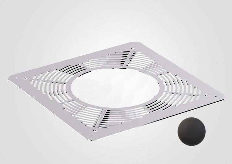 150mm BLACK SOLINOX VENTILATED FIRESTOP PLATE – T&T Distributors