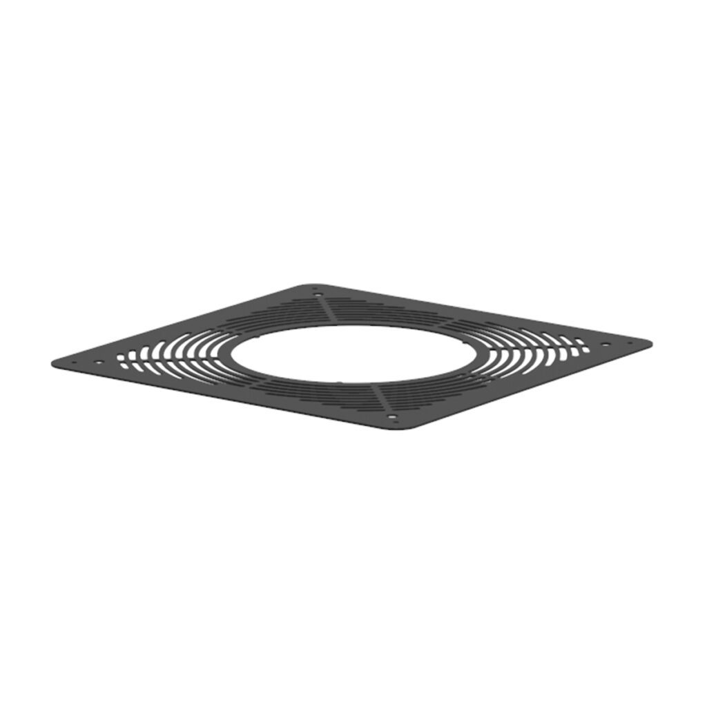 150mm BLACK SOLINOX VENTILATED FIRESTOP PLATE – T&T Distributors