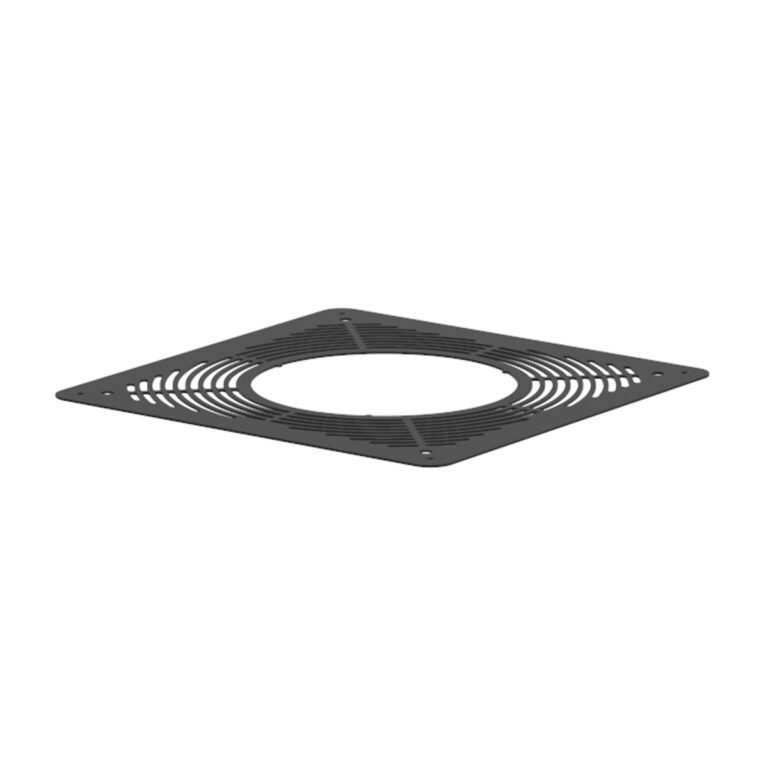 100mm BLACK SOLINOX VENTILATED FIRE STOP PLATE – T&T Distributors
